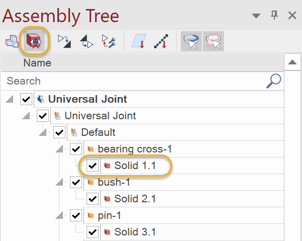 Using The Assembly Tree Pane
